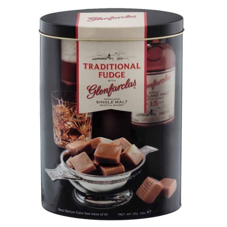 Edradour Malt Whisky Fudge Tin 250g - Gardiners